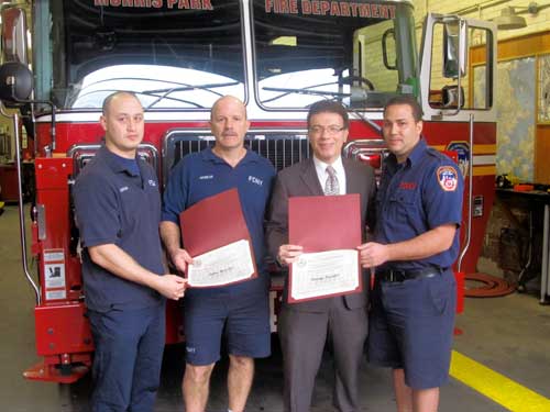 Vacca honors hero firefighters – Bronx Times