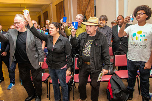 Friends of late-historian Morgan Powell hold a memorial remembrance ...