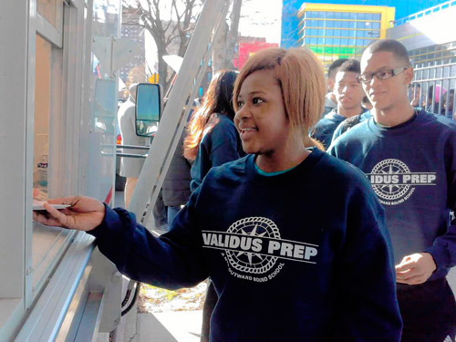Validus Prep senior mail college applications in yearly march – Bronx Times