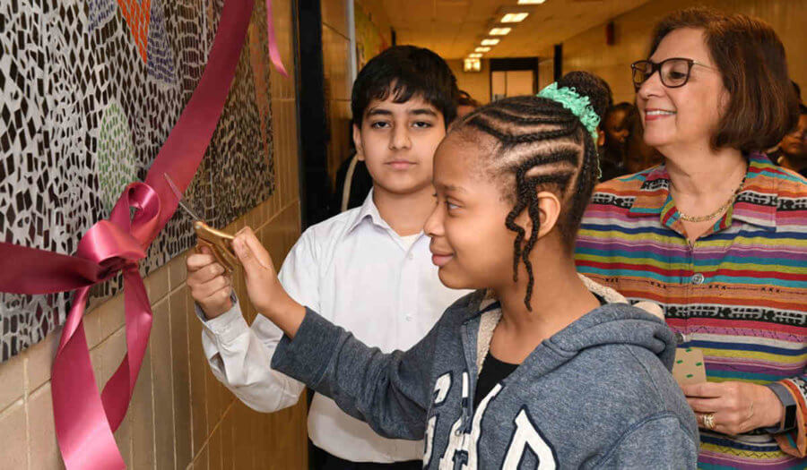 P.S. 178 Unveils Solar System Mosaic Mural – Bronx Times