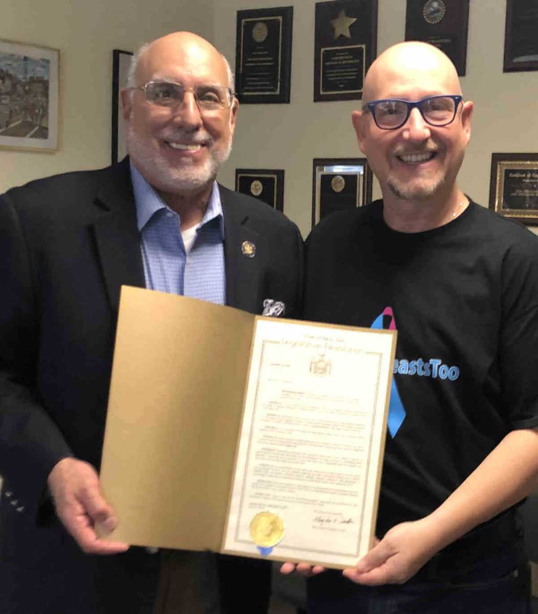 Assemblyman Benedetto recognizes breast cancer awareness advocate ...