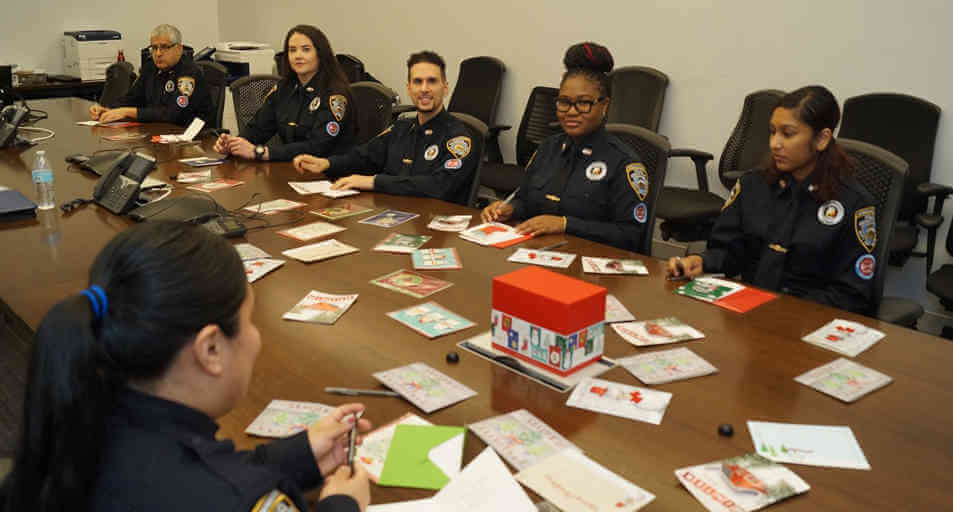 NYPD’s Communications Technicians make holiday cards for mass shooting ...