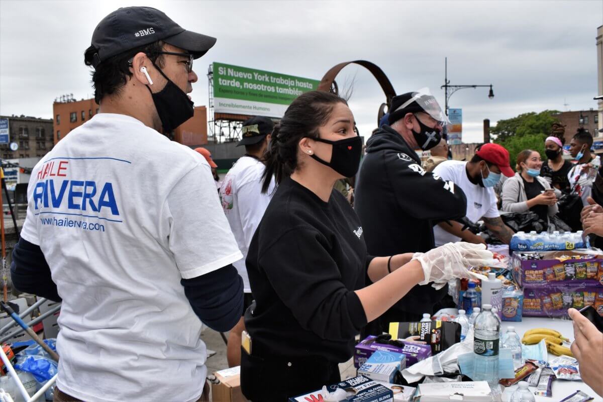 PHOTOS: Local leaders push for ‘peaceful protests’ on Fordham Road ...