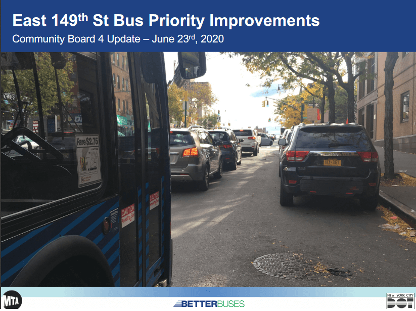 DOT provides Community Board 4 with update on East 149th Street Bus ...