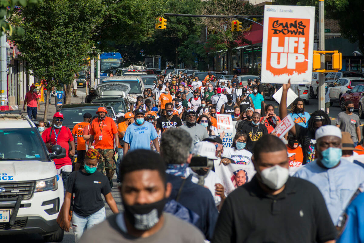 Bronx politicians, police and residents march against spate of gun ...