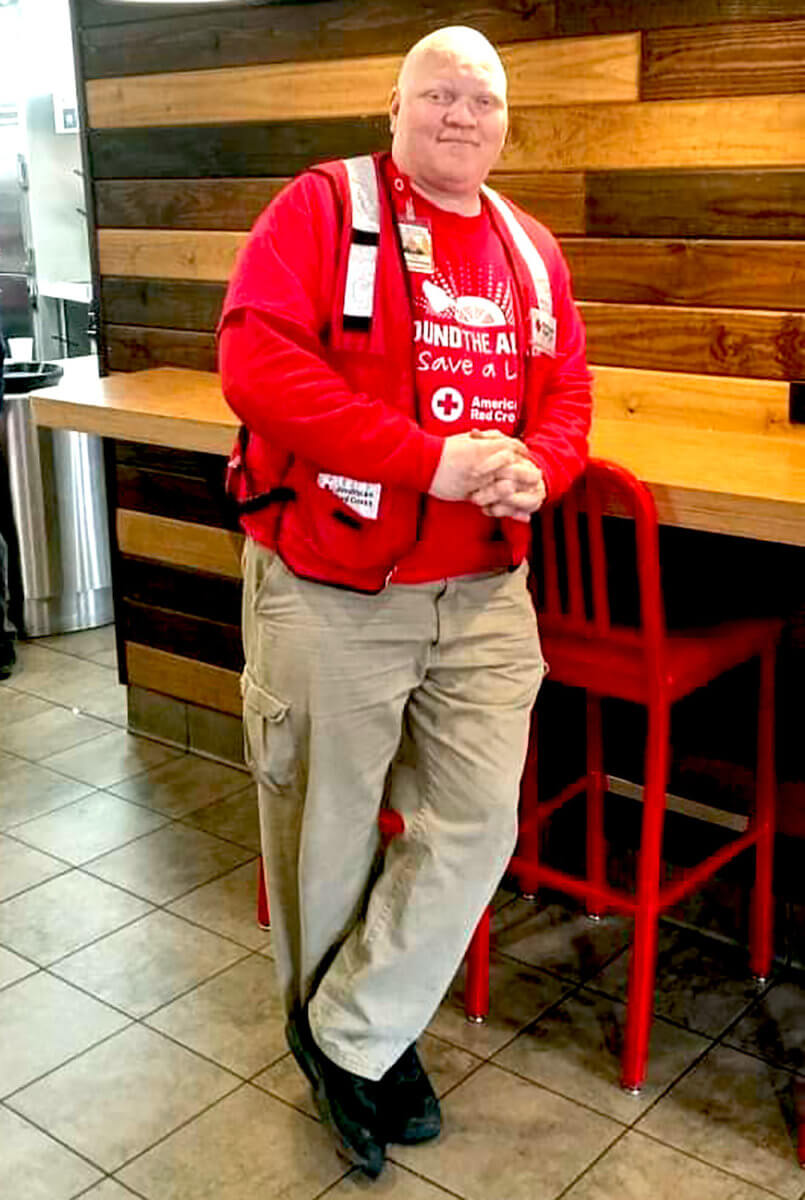 Visually impaired Gun Hill resident returns to work following battle ...