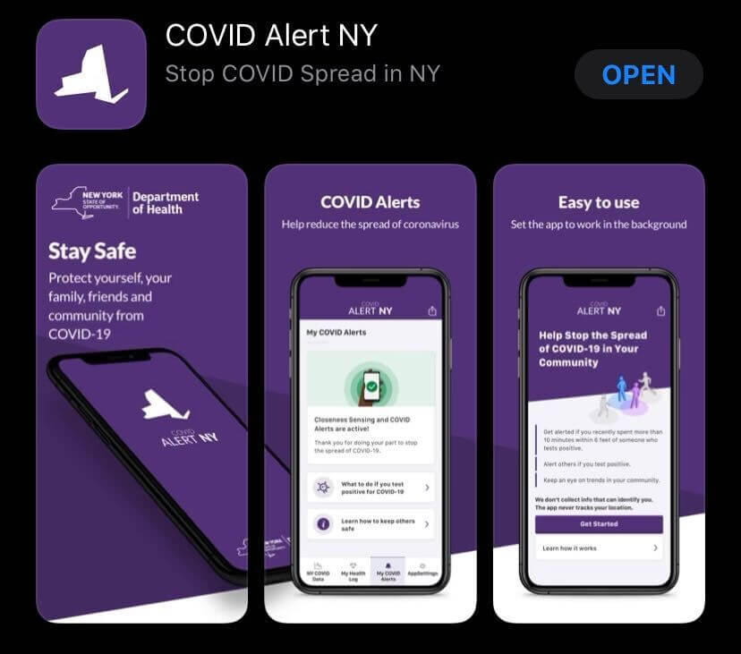 New statewide COVID Alert NY app informs New Yorkers of possible ...