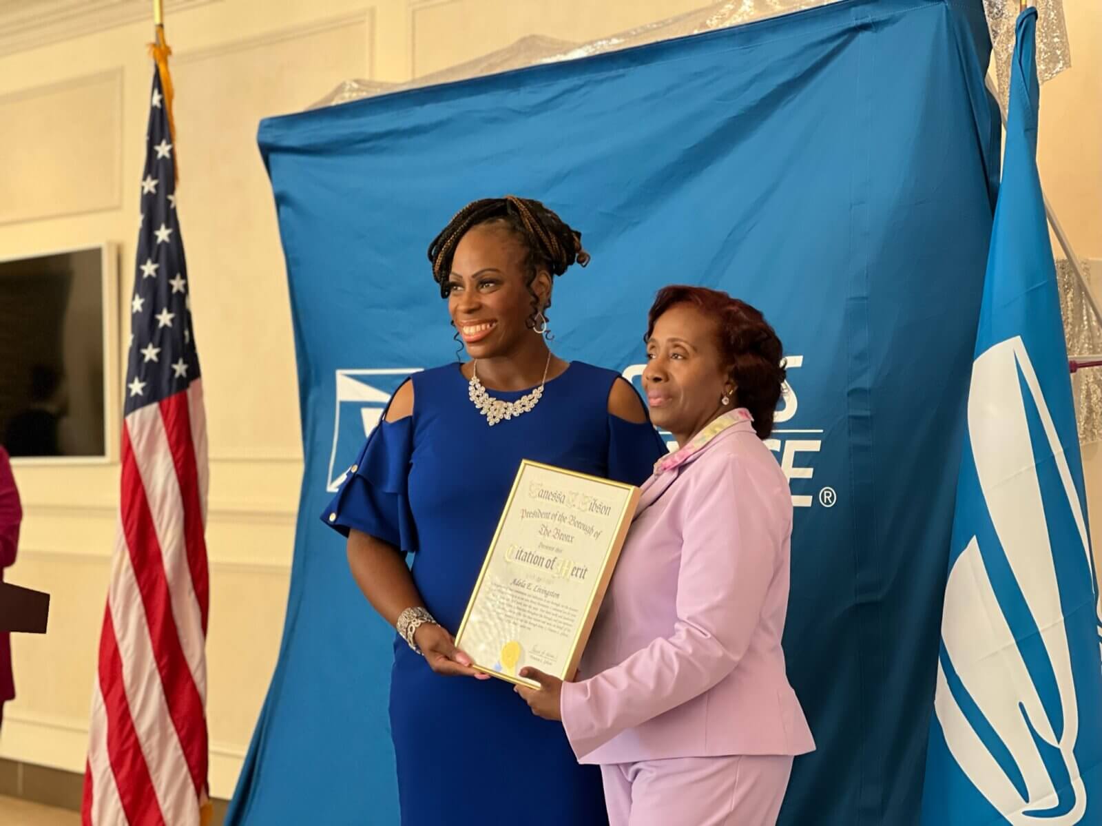 USPS installs first Trinidadian woman, Adela Livingston, as Bronx ...