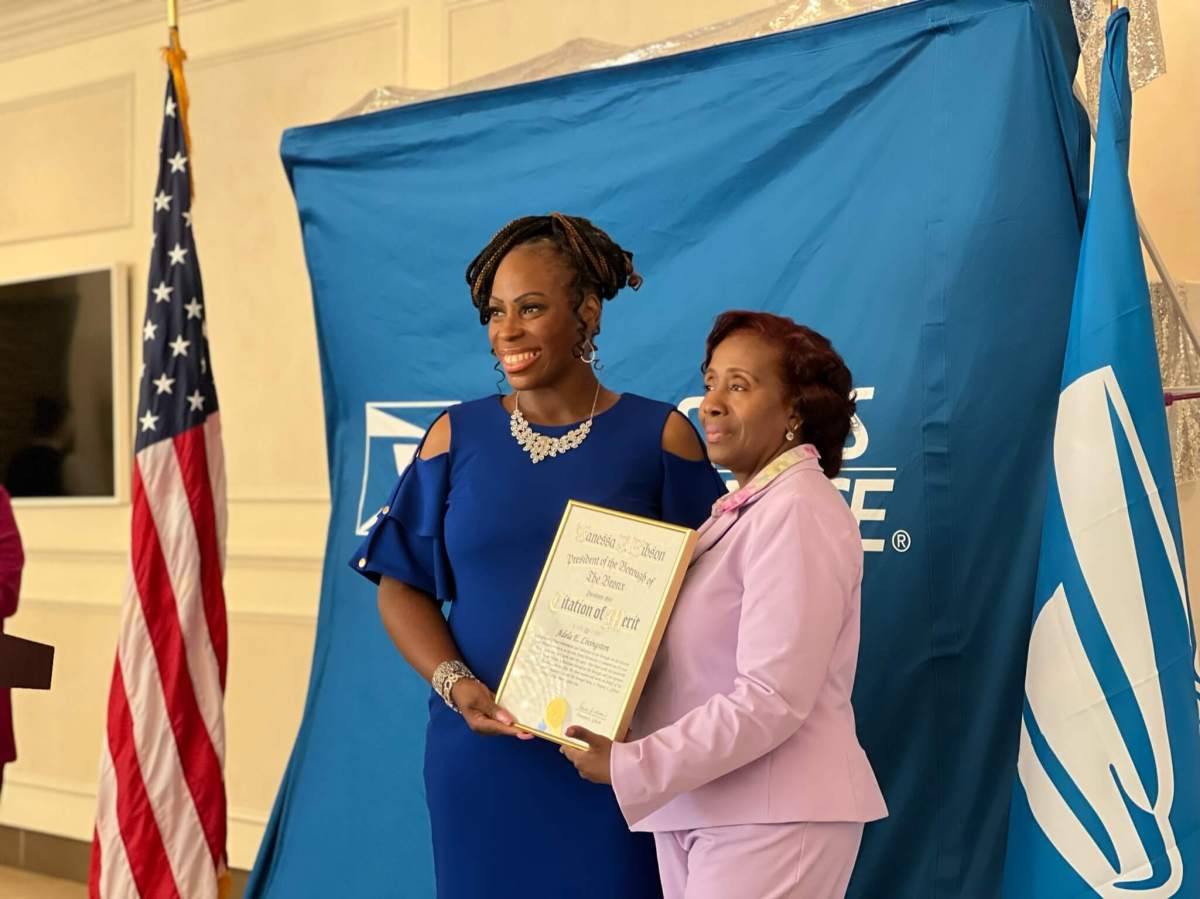 USPS installs first Trinidadian woman, Adela Livingston, as Bronx ...