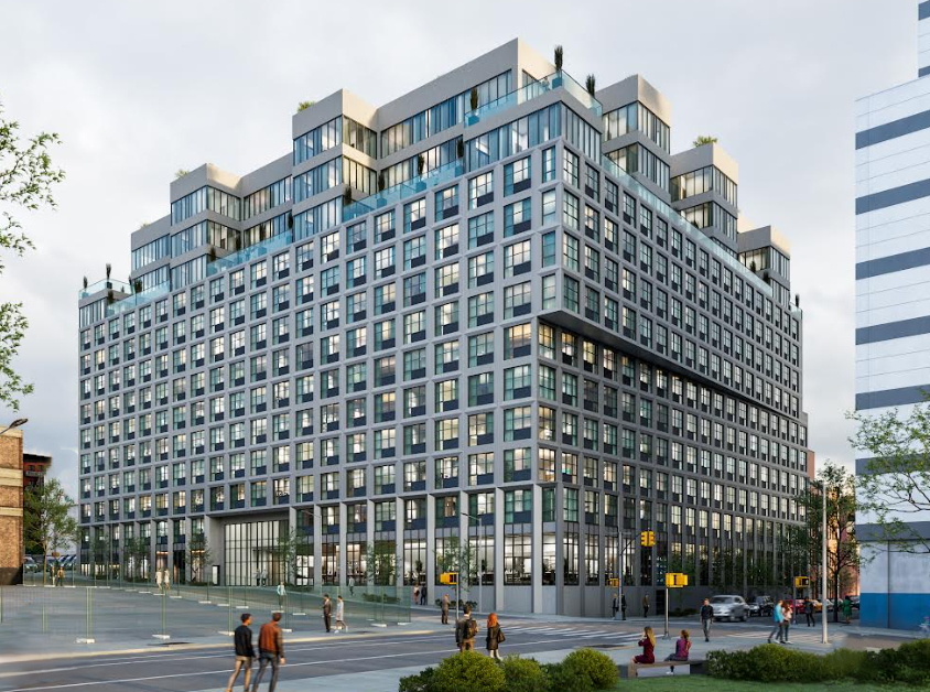 Construction nearing completion on 13-story residential building in ...