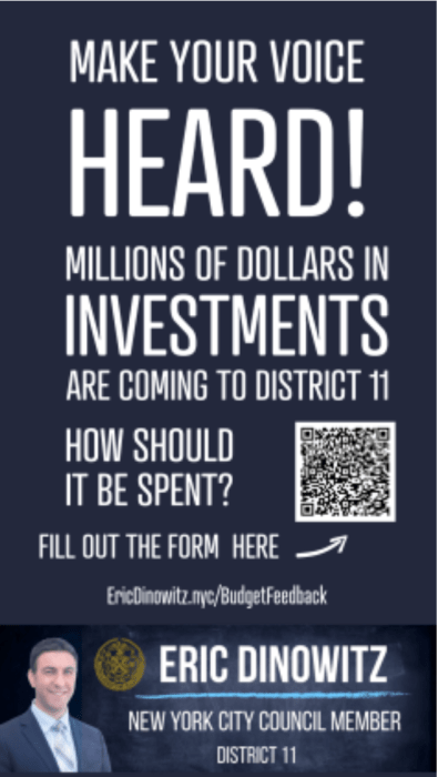 Dinowitz announces city council capital funding applications for 2026 ...