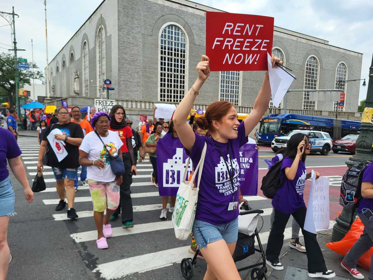 Tenants rally for rent freeze ahead of Rent Guidelines Board’s Bronx ...