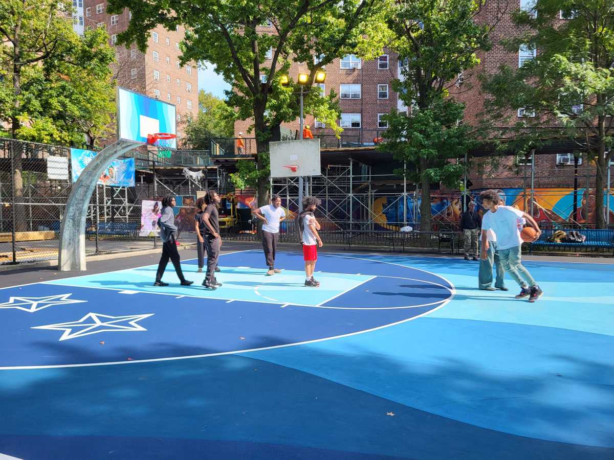 Patterson Houses celebrates $500,000 upgrade to outdoor recreation area ...